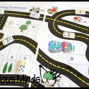 PDF FILE - Parking Dominoes Number Activity - Etsy