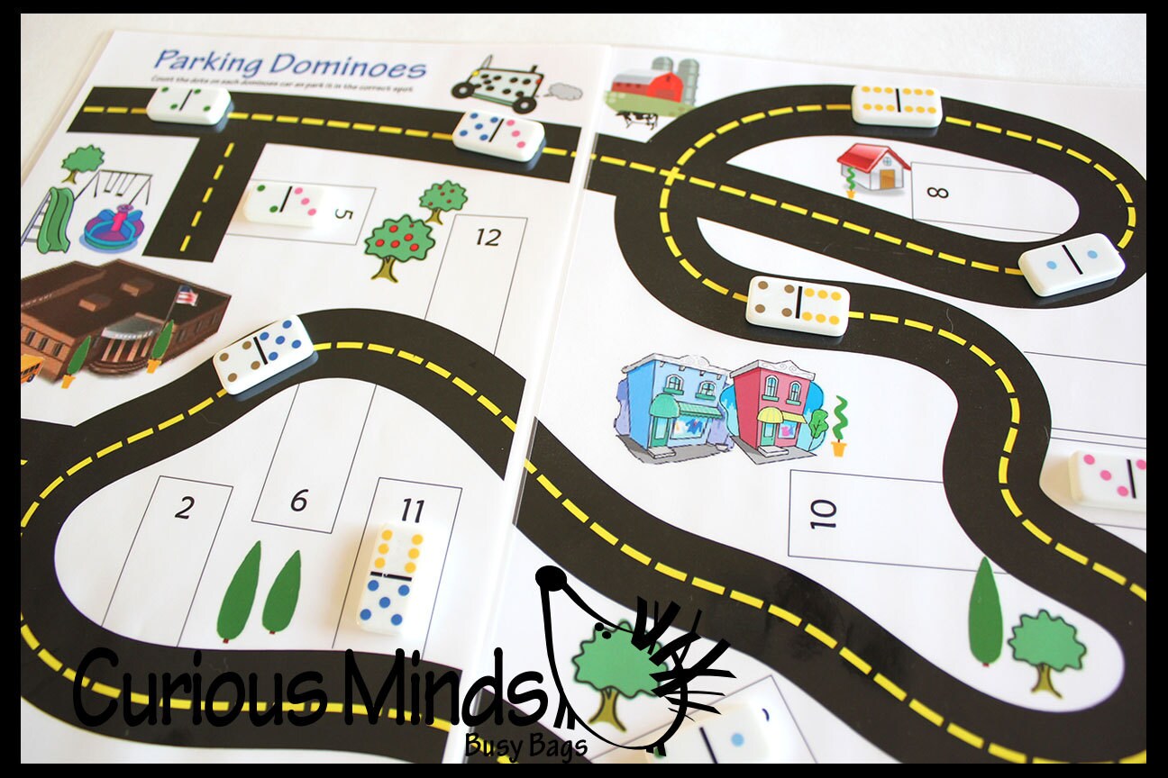 PDF FILE - Parking Dominoes Number Activity - Etsy
