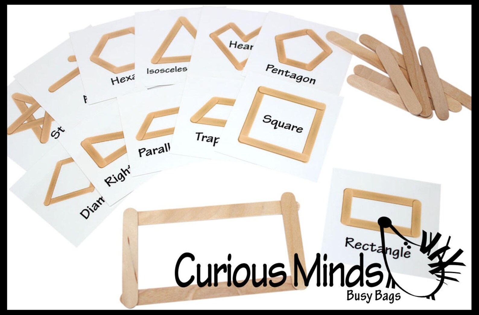 Making Shapes With Popsicle Sticks OR Plastic Snap Together - Etsy