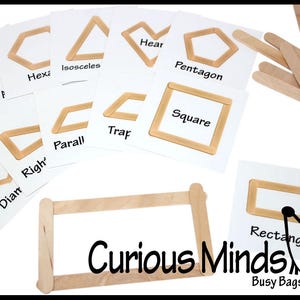 Making Shapes With Popsicle Sticks OR Plastic Snap Together Sticks - Etsy