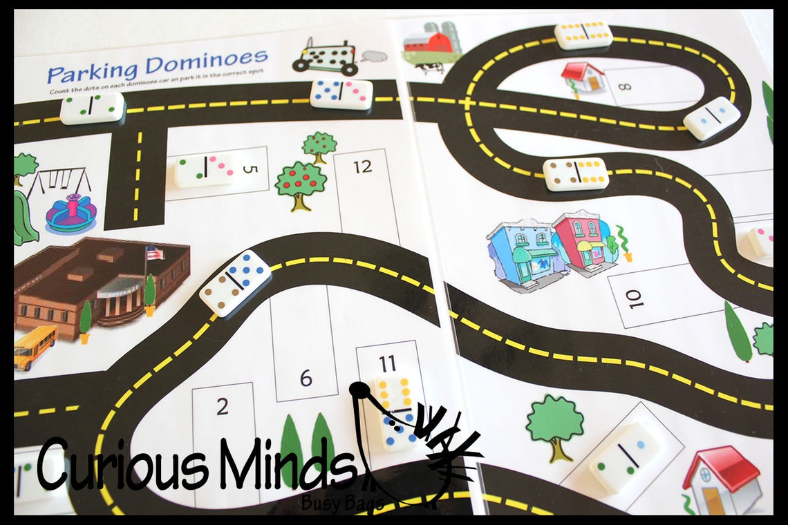 PDF FILE Parking Dominoes Number Activity | Etsy
