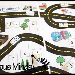 PDF FILE - Parking Dominoes Number Activity - Etsy