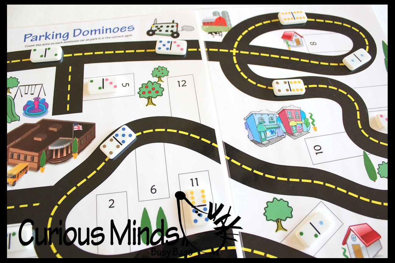 PDF FILE - Parking Dominoes Number Activity - Etsy