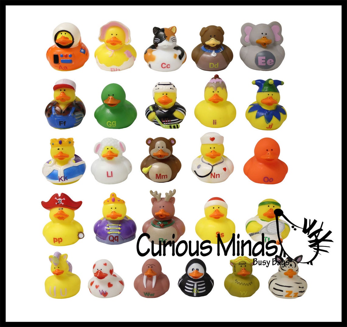 Matching Alphabet Ducks With Picture Cards - Rubber Duckies for Each ...