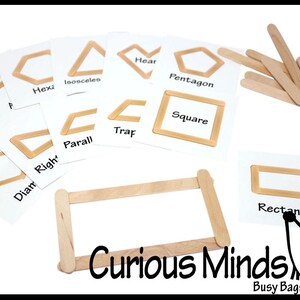Making Shapes With Popsicle Sticks OR Plastic Snap Together Sticks - Etsy