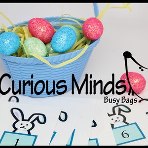 EASTER Busy Bag - Counting Eggs or Bunnies - Math Busy Bags Activity - Etsy