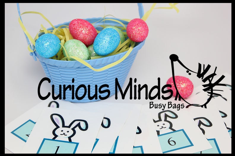 EASTER Busy Bag Counting Eggs or Bunnies Math Busy Bags | Etsy