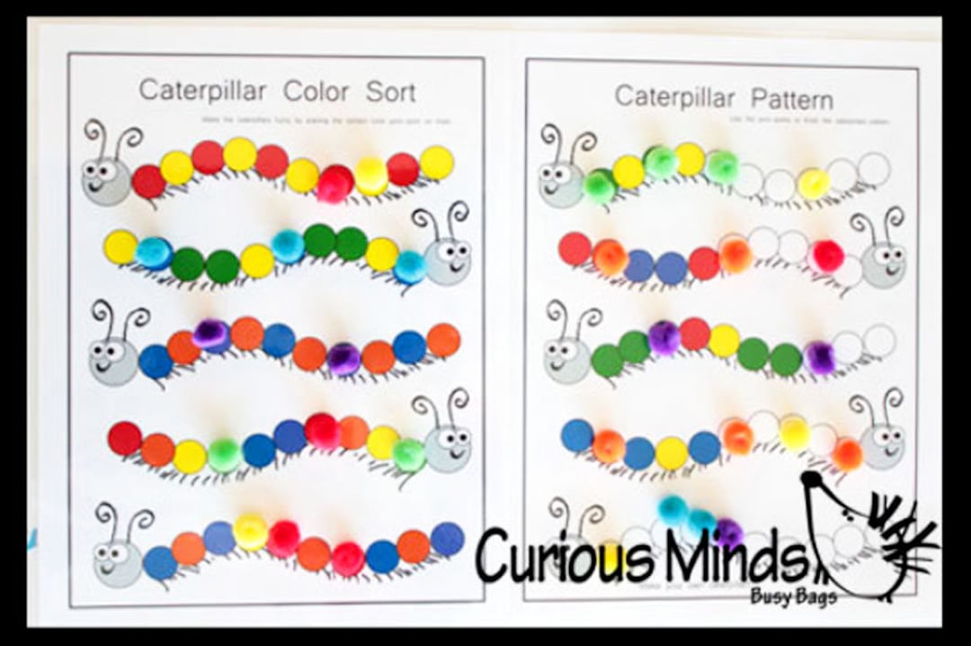 PDF - Instant Download - You Print - Caterpillar Pattern - Color and ...