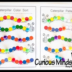 PDF - Instant Download - You Print - Caterpillar Pattern - Color and ...