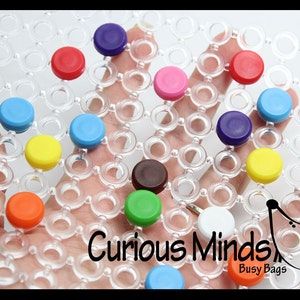 Small Flexible Peg Board Toy With Snap Buttons - Preschool Toddler ...