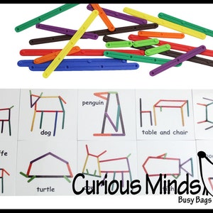 Creating Animals and Objects With Snap Together Plastic Sticks - Follow ...