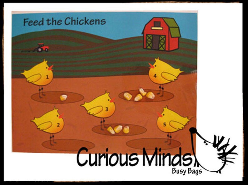 PDF File - Feed the Chickens - Numbers 1-10 - Etsy