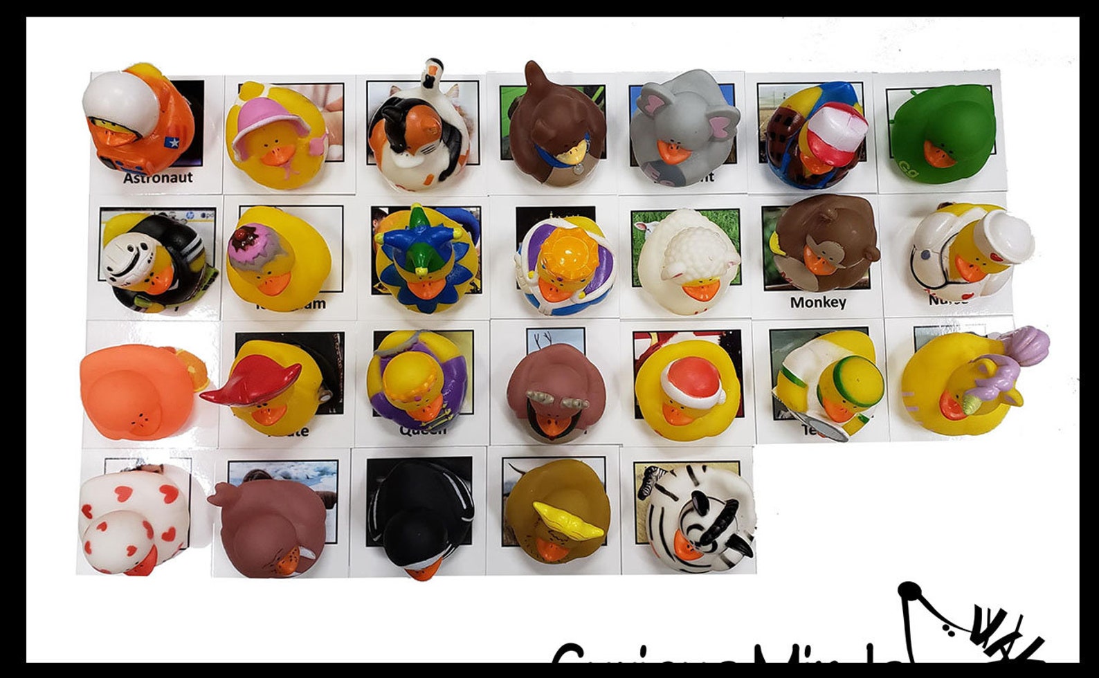 Matching Alphabet Ducks With Picture Cards - Rubber Duckies for Each ...