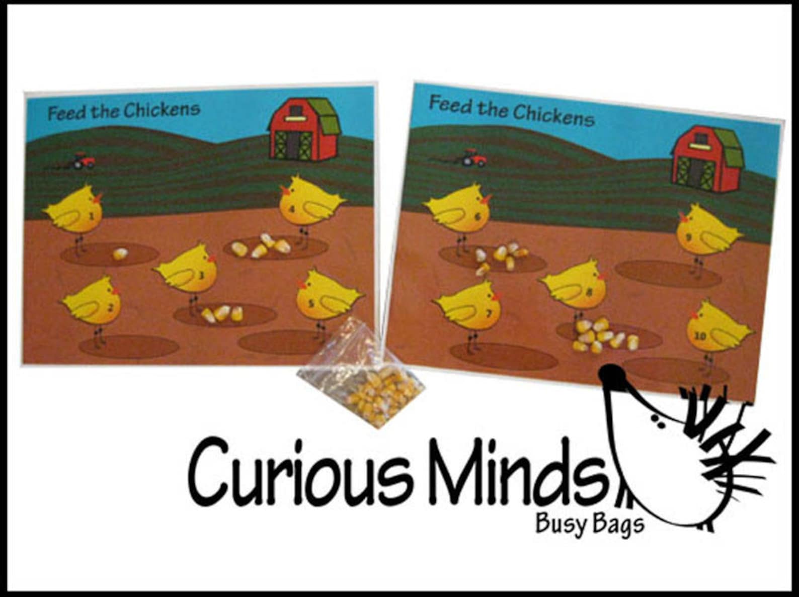 PDF file Feed the chickens numbers 1-10 | Etsy