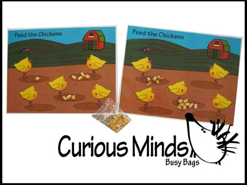 PDF File - Feed the Chickens - Numbers 1-10 - Etsy