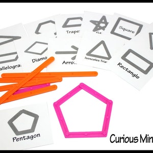 Making Shapes With Popsicle Sticks OR Plastic Snap Together Sticks - Etsy