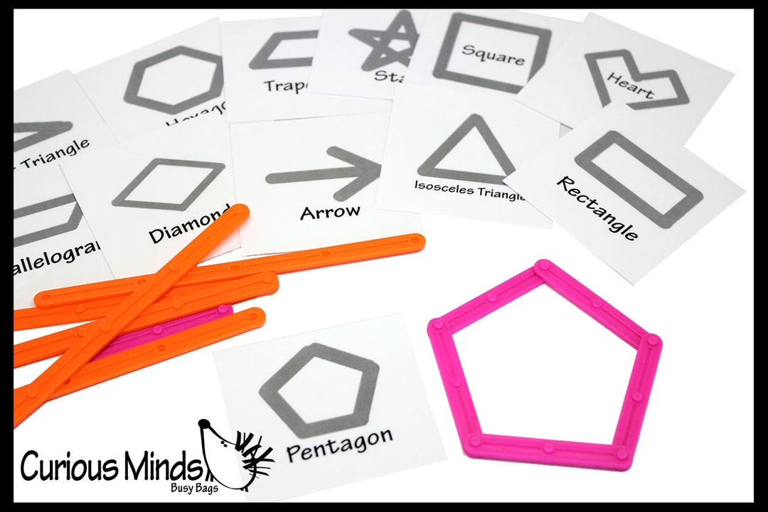 Making Shapes With Popsicle Sticks OR Plastic Snap Together Sticks - Etsy