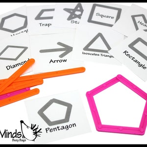 Making Shapes With Popsicle Sticks OR Plastic Snap Together Sticks - Etsy