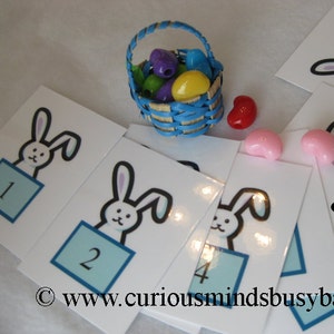 Easter Basket Filler Busy Bag - Easter Number Activity - Filling ...