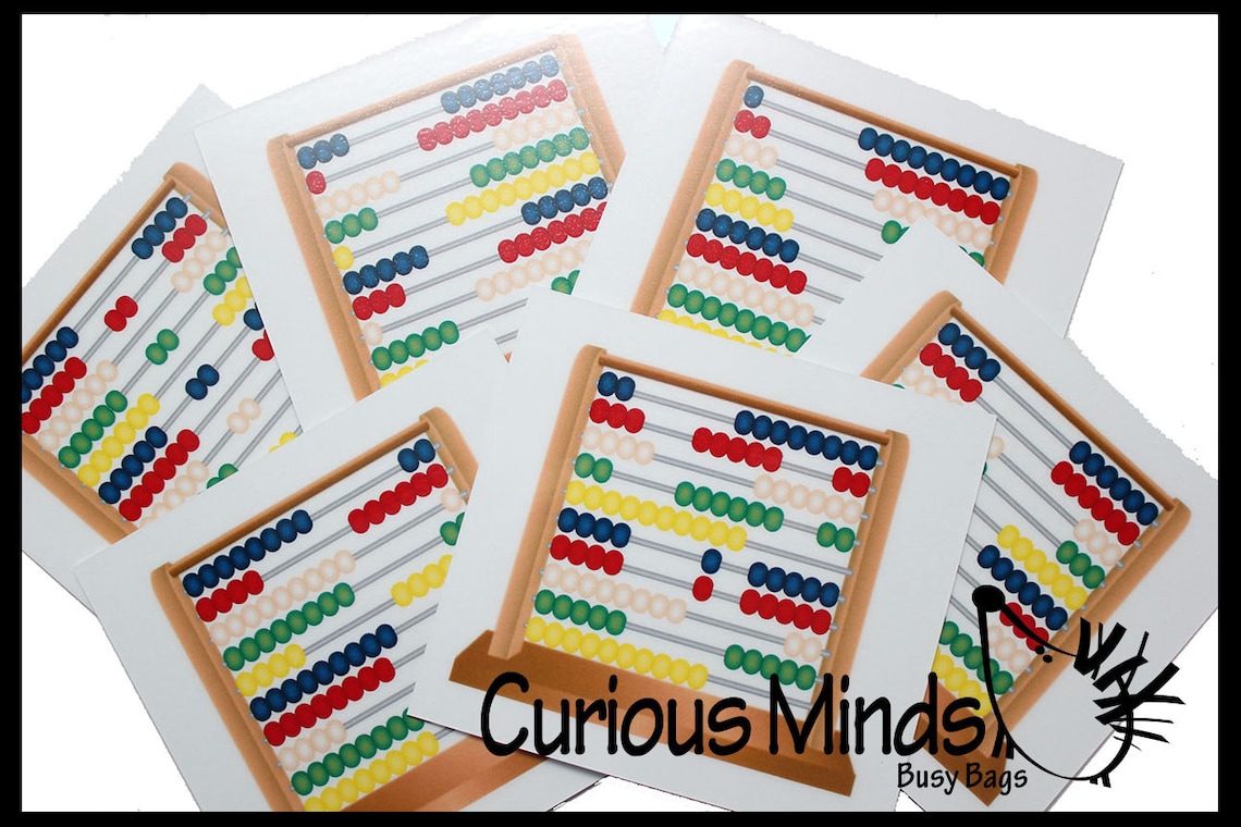 CARDS ONLY Abacus Pattern Cards Educational Montessori - Etsy