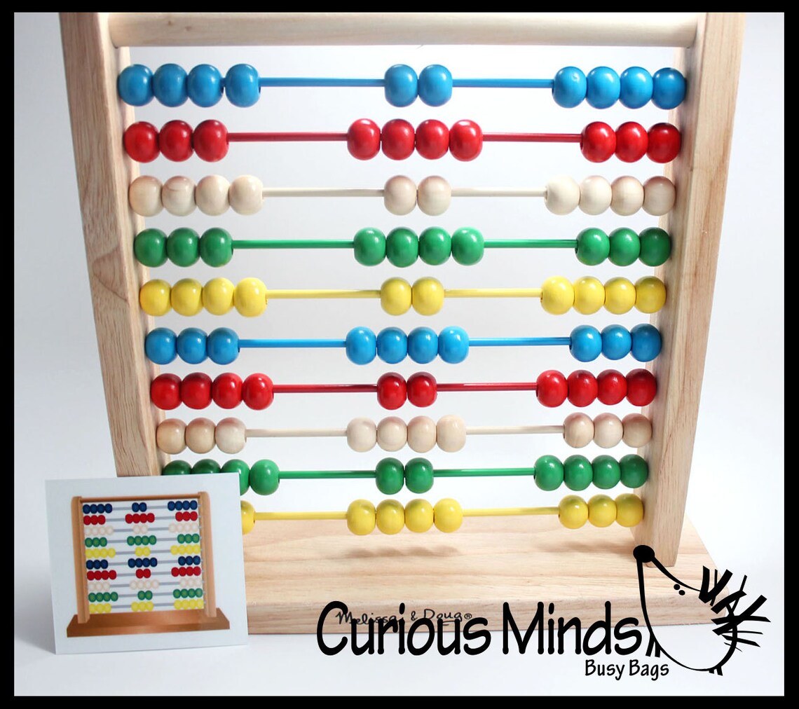 CARDS ONLY Abacus Pattern Cards Educational Montessori - Etsy