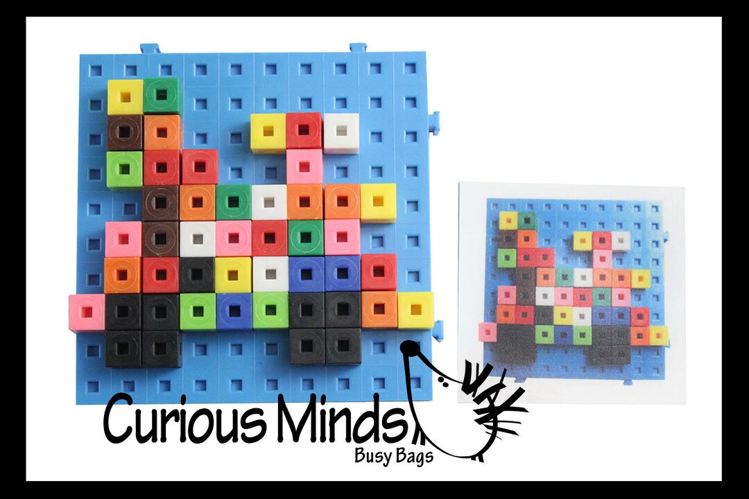 Snap Block - Interlocking Cubes and Building Base - Constructive ...