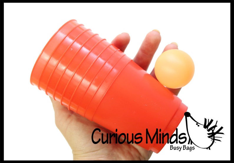 Fun Cups and Ball Game - Bounce Target Shooting Game and Fine Motor ...