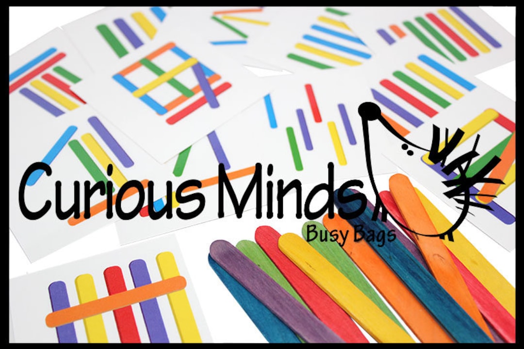 Problem Solving - Pattern Matching Busy Bag With Popsicle Sticks OR ...