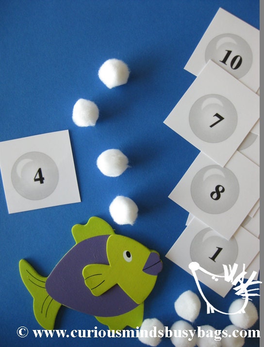 Number Fill-in Busy Bag for Number Recognition (without Blanks) - Etsy