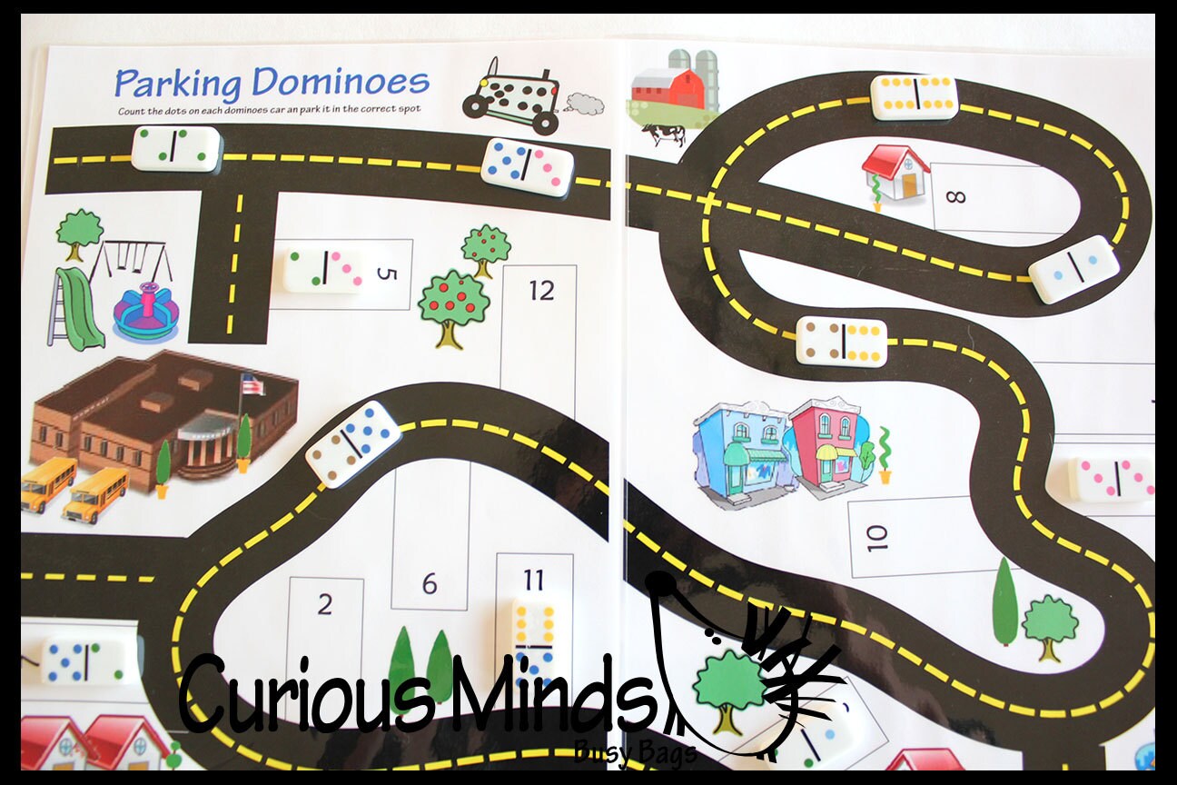 PDF FILE Parking Dominoes Number Activity | Etsy