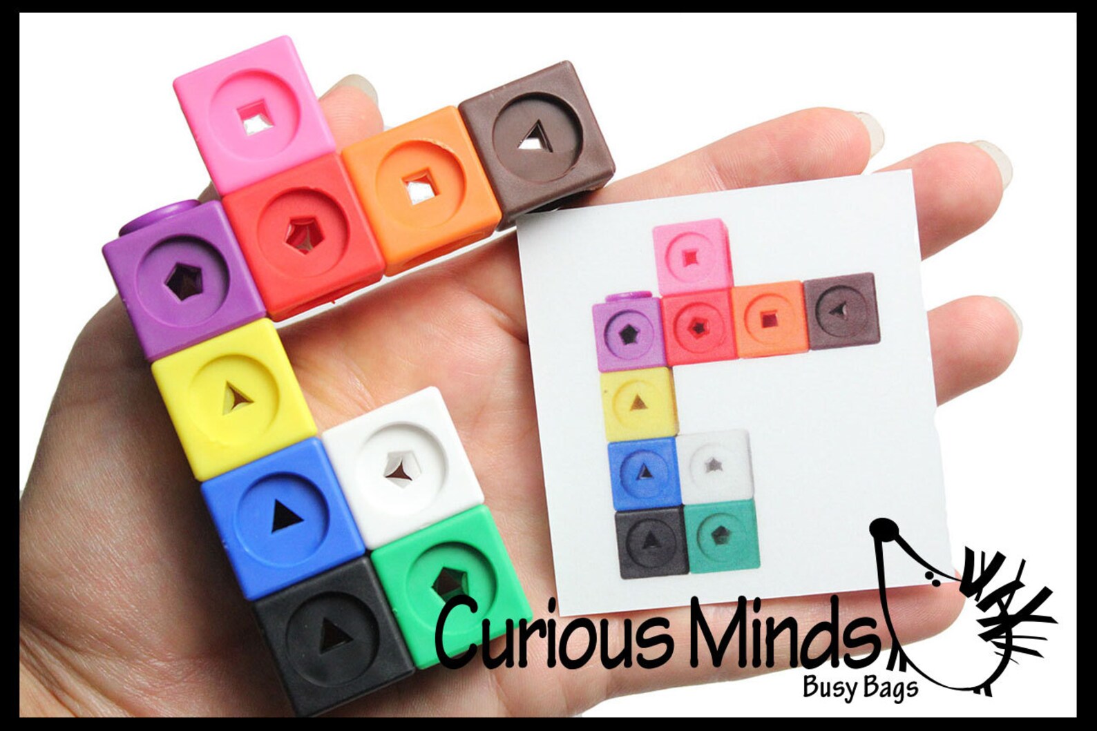 Jumbo Snap Block Patterns Busy Bag Fine Motor and Pattern - Etsy