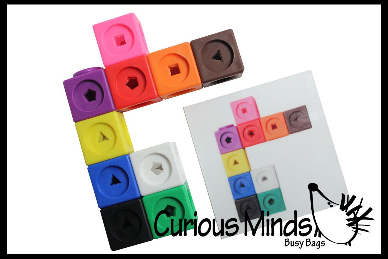 Jumbo Snap Block Patterns Busy Bag Fine Motor and Pattern - Etsy