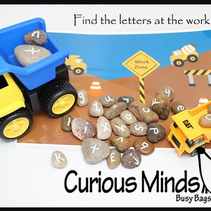 PDF File - YOU PRINT - Busy Bag - Construction Alphabet Matching ...