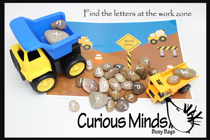 PDF File - YOU PRINT - Busy Bag - Construction Alphabet Matching ...