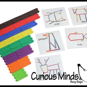 Creating Animals and Objects With Snap Together Plastic Sticks - Follow ...