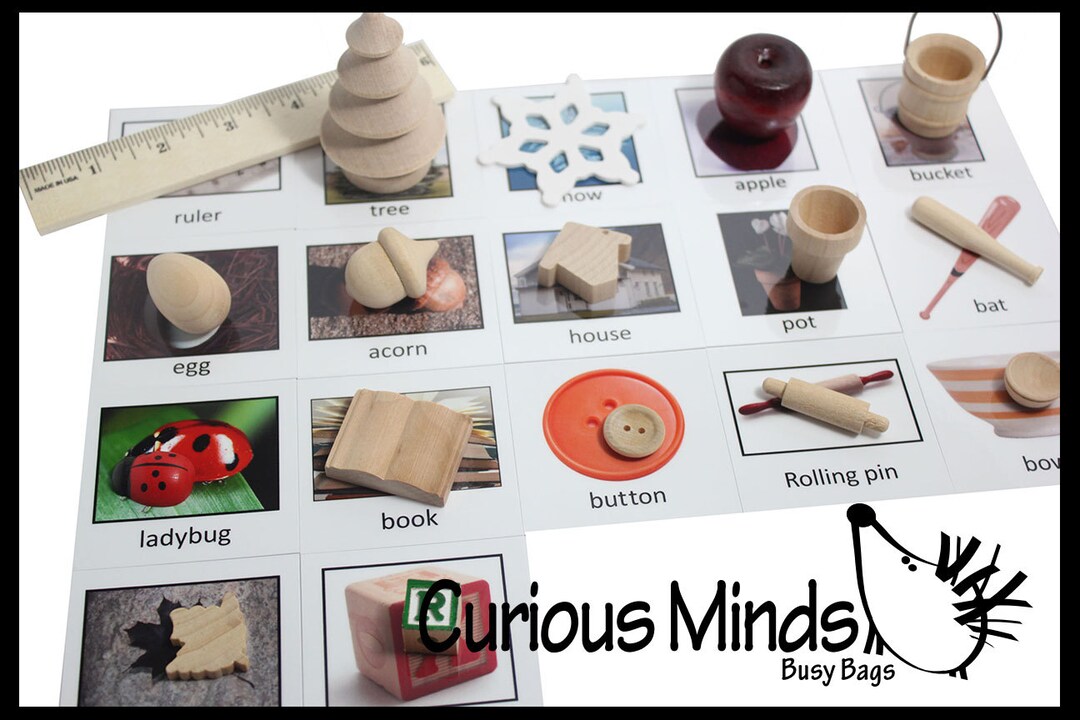 Montessori Object Match - Miniature Objects With Matching Cards - 2 ...