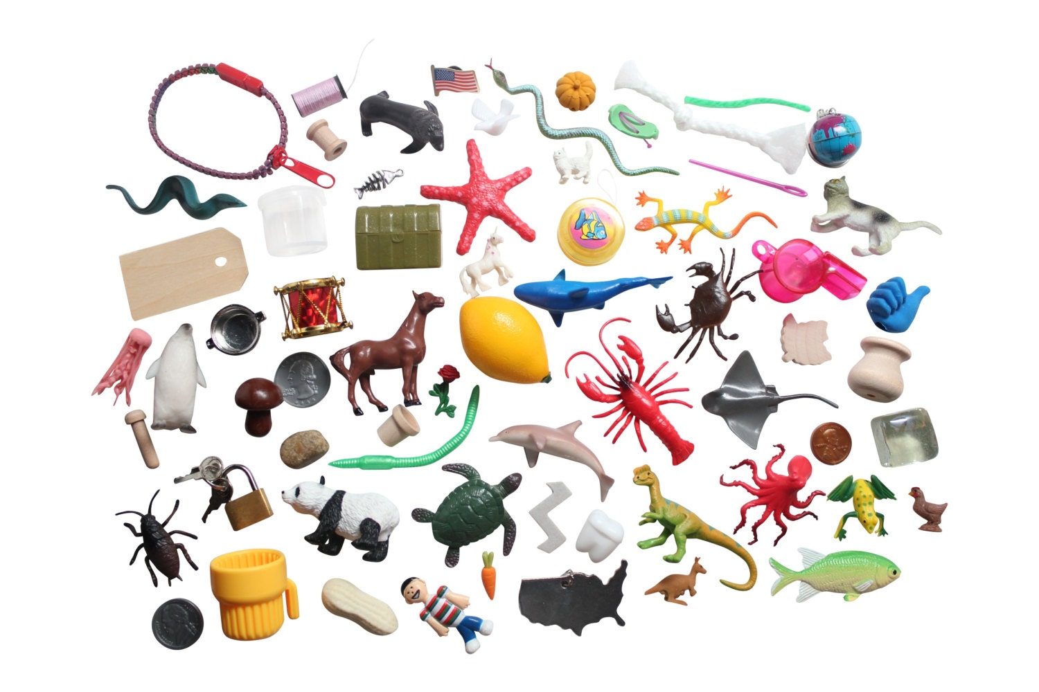 Montessori Alphabet Objects Lot Objects Only With Pink - Etsy