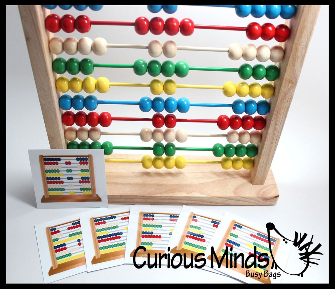 CARDS ONLY Abacus Pattern Cards Educational Montessori - Etsy
