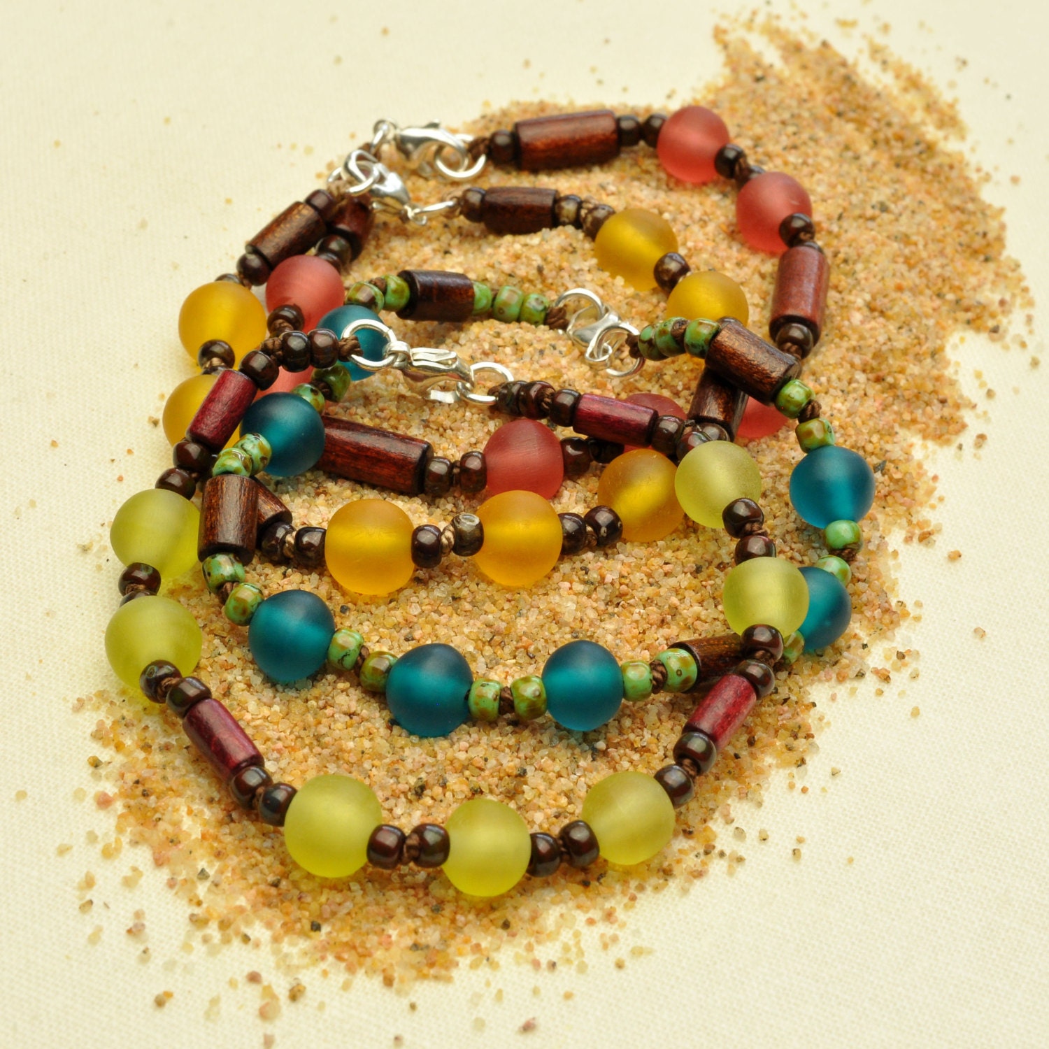 Butterscotch Yellow Fair Trade Resin Hand Knotted Lightweight - Etsy