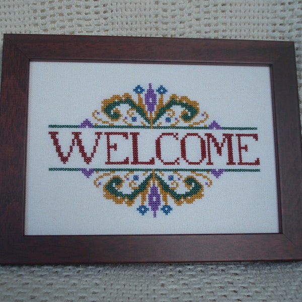 Welcome Cross Stitch - Etsy