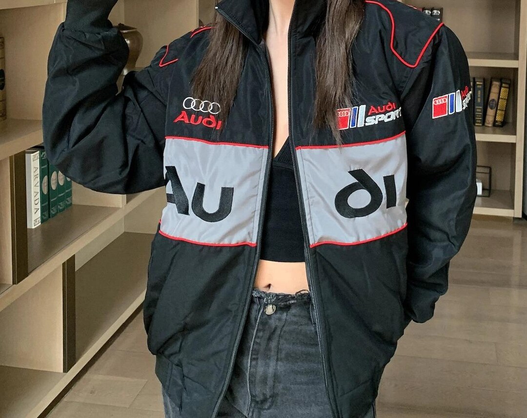 Smart Audi Sports Jacket for Men, Unique Racing Jackets With Patches ...