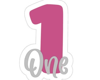 STL File Groovy Number 1 Cookie Cutter 3.5 Inch CCK611 Instant Download ...