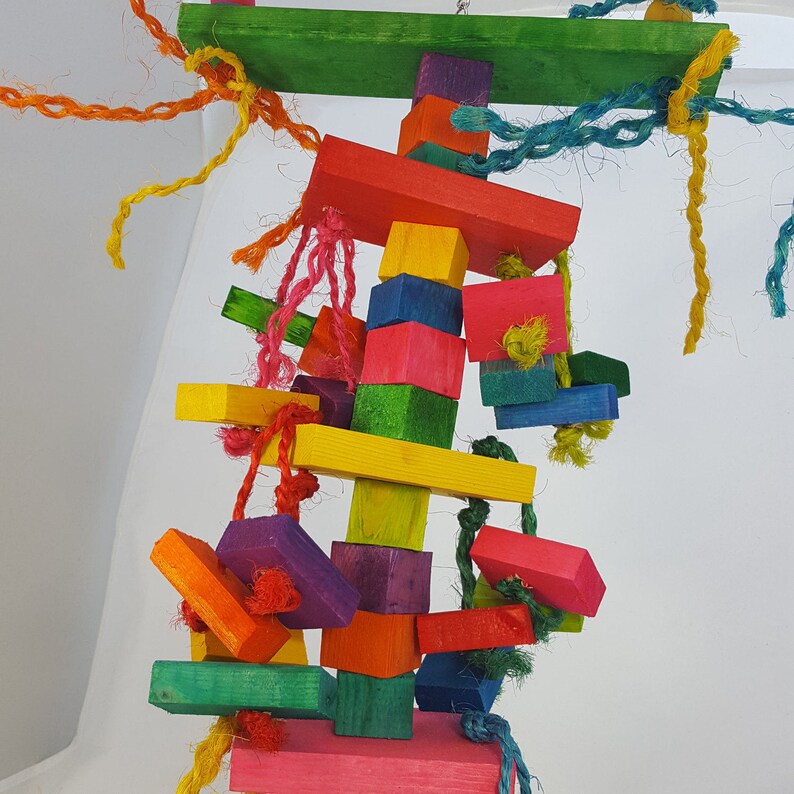 HUGE Parrot Toy **BODACIOUS BITES *macaw * Cockatoo * Safe and Parrot ...