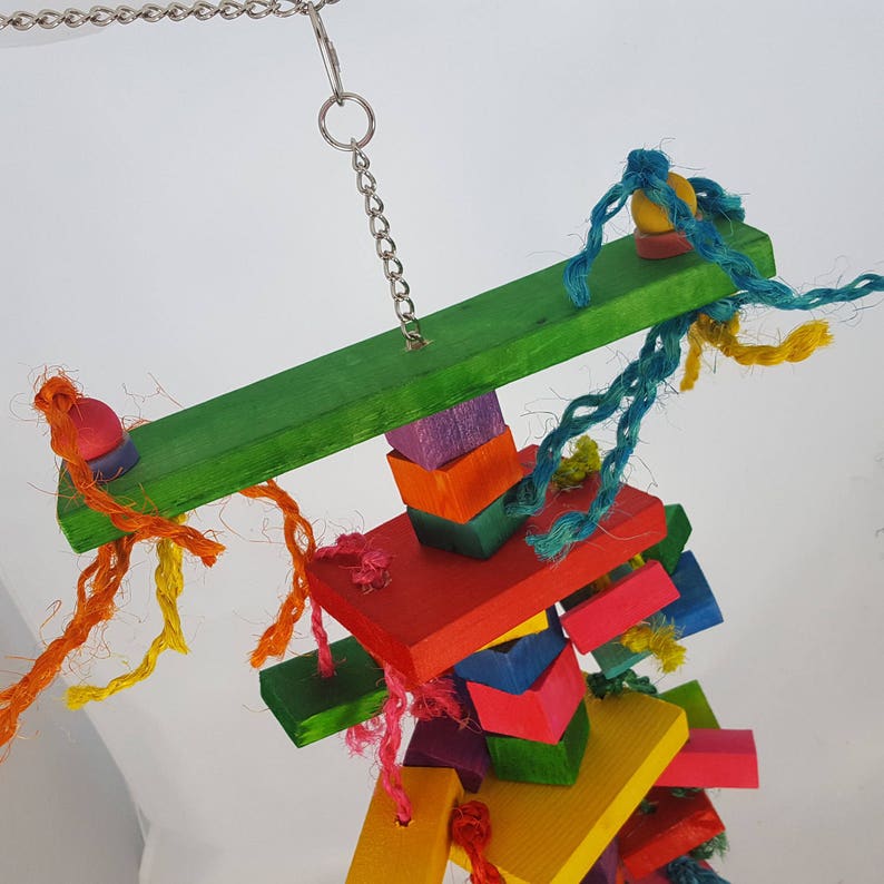 HUGE Parrot Toy **BODACIOUS BITES *macaw * Cockatoo * Safe and Parrot ...