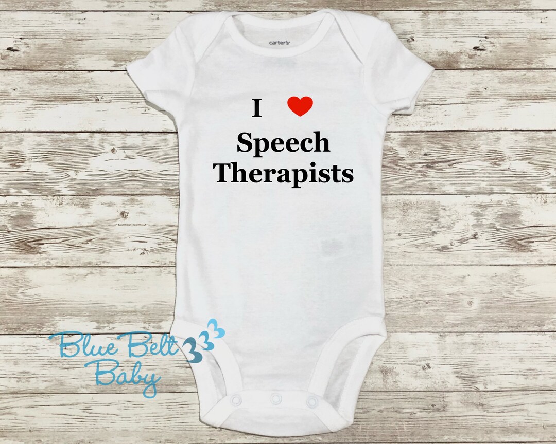 I Heart Speech Therapists Slp Baby Bodysuit - Etsy