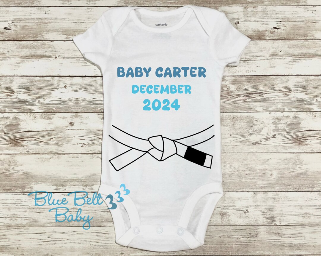 Custom Pregnancy Announcement Brazilian Jiu Jitsu BJJ Belt Baby - Etsy