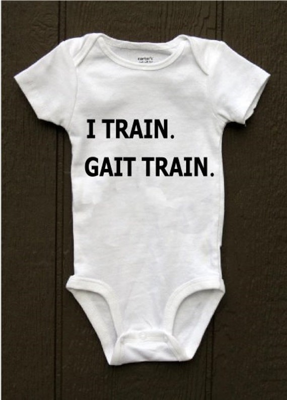 I TRAIN physical therapy PT baby bodysuit | Etsy