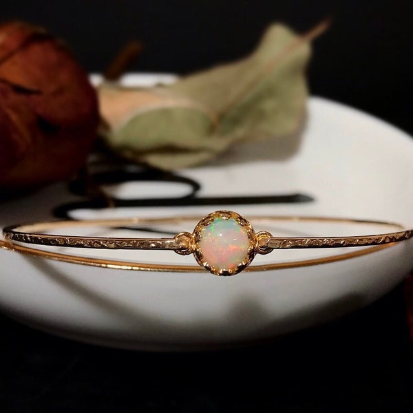 Opal Bangle - Etsy