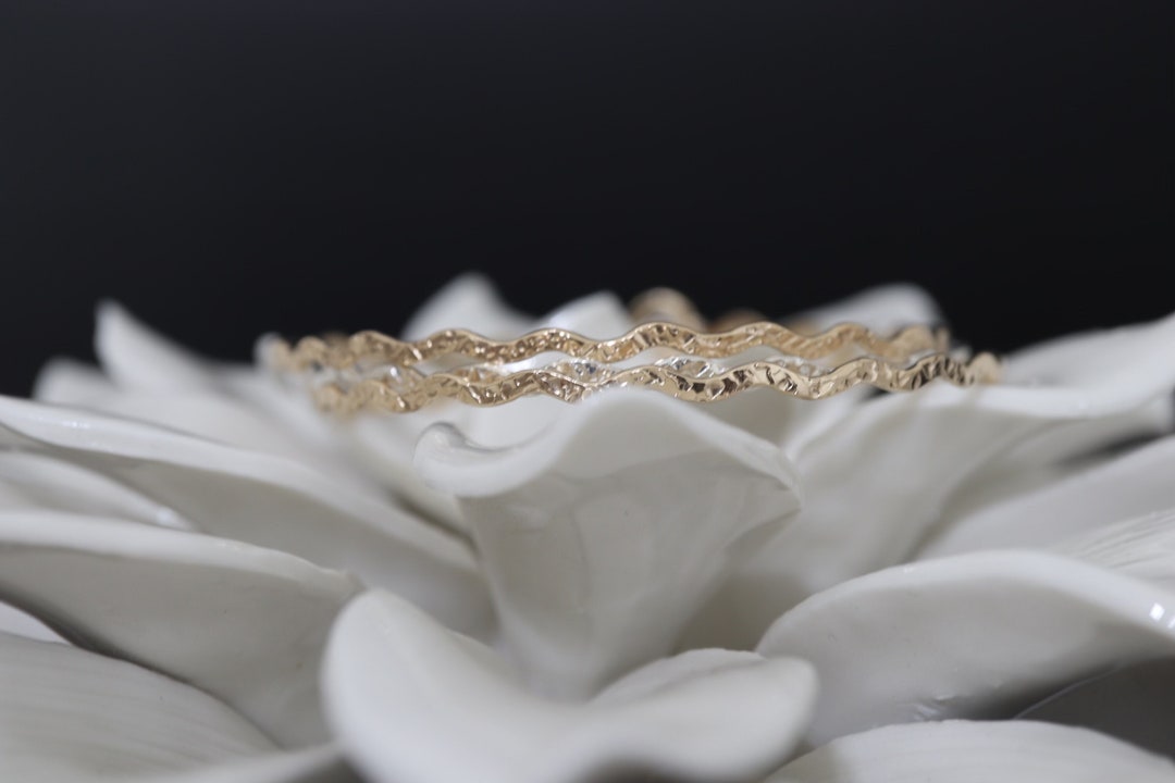 The Wave Bangle | Boho Sterling Silver Wavy Bracelet | Gold Wave Bangle ...
