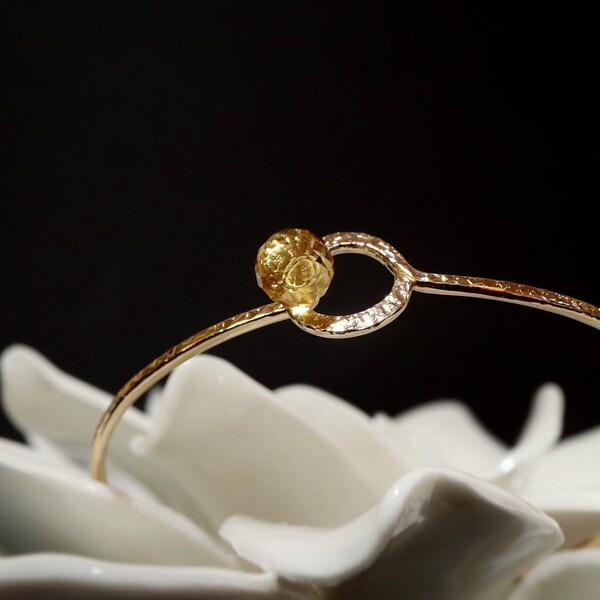 Citrine Bangle - Etsy